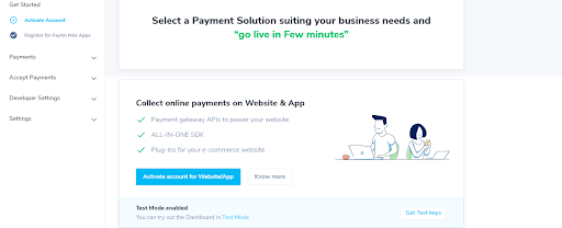 Payment Gateway Integration Tutorial for Developers - API Key Generation