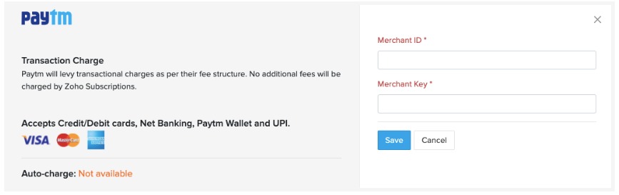 Step-by-step Paytm Integration With Zoho