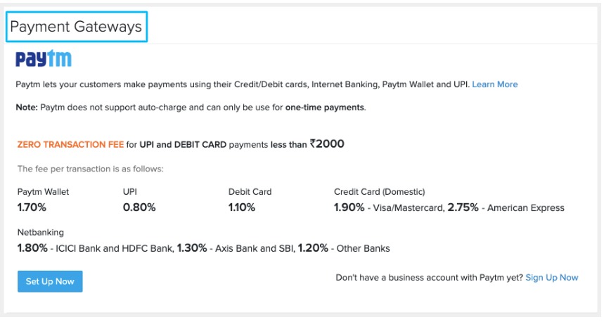 Step-by-step Paytm Integration With Zoho