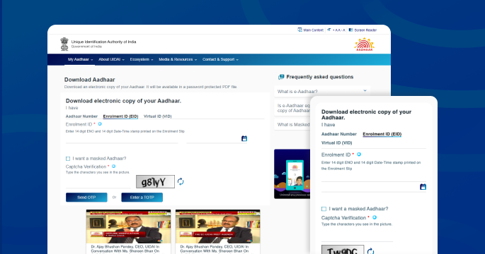 UIDAI Aadhaar Card Download Online and Print in 2026