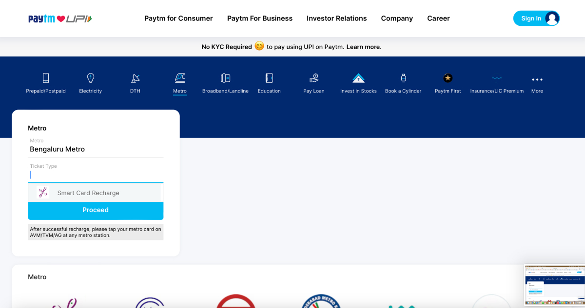 Ways to Do Bangalore Metro Recharge Online in January 2026