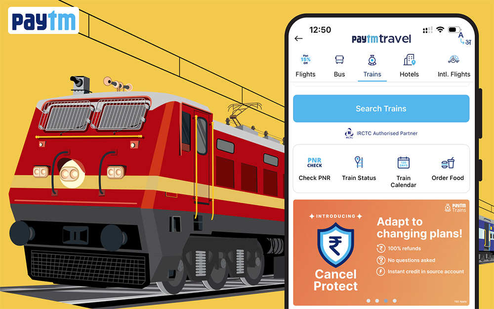 Paytm Empowers Users to Get 100% Refund on Cancellation of Train ...