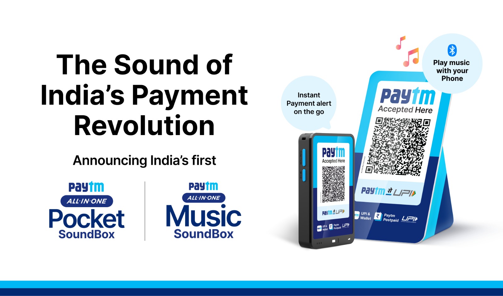 Paytm launches two new innovative devices — Paytm Pocket Soundbox™ and Paytm Music Soundbox ...
