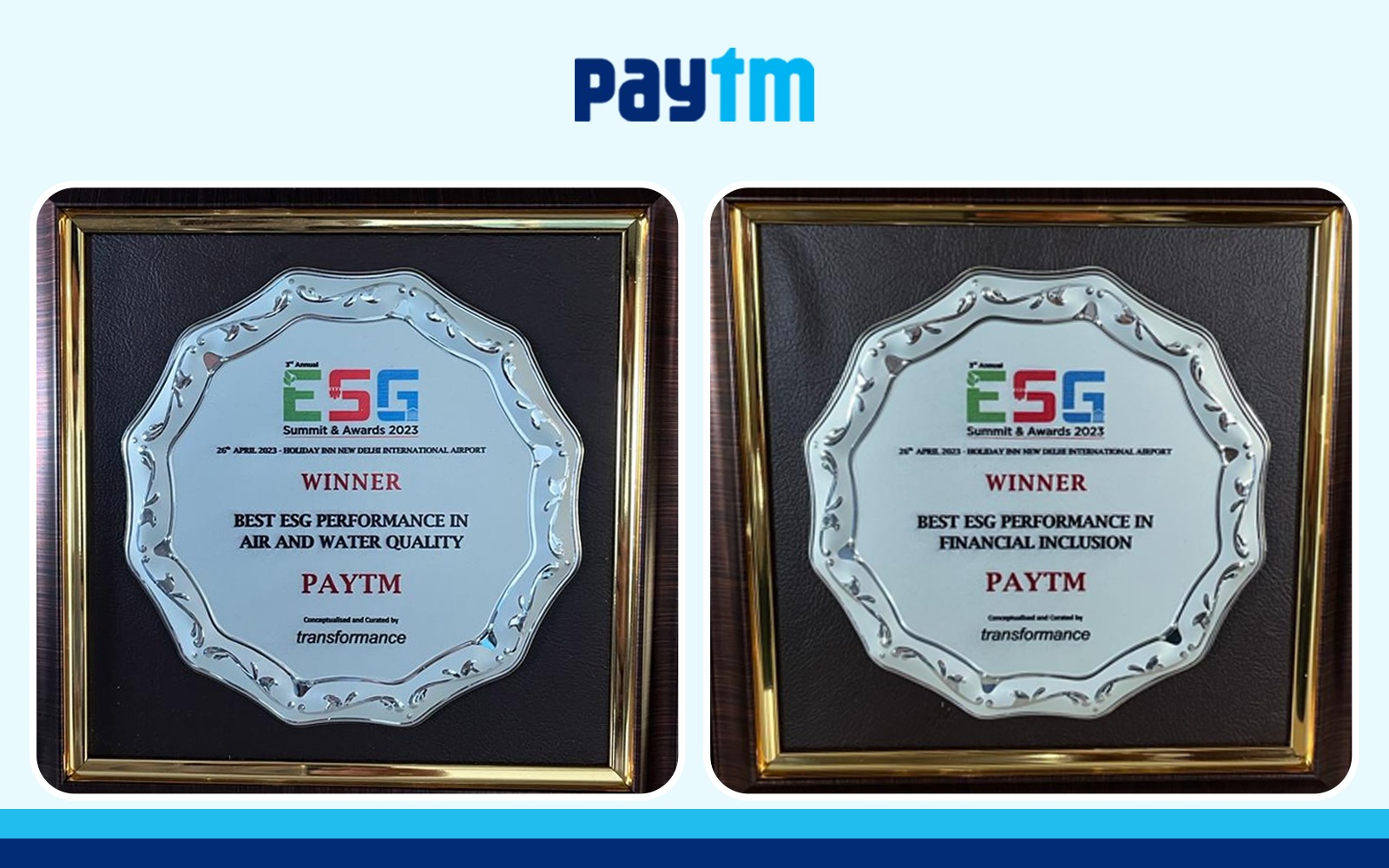 Paytm wins big at Third Annual ESG Summit and Awards 2023 – honoured in ...
