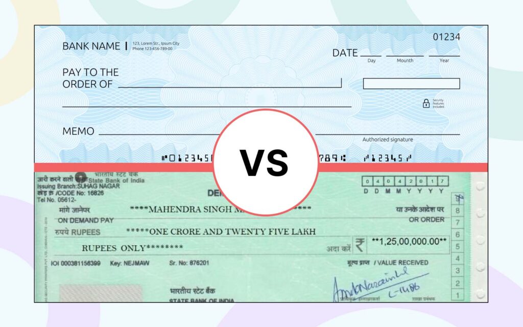 Key Difference Between Cheques and Demand Drafts