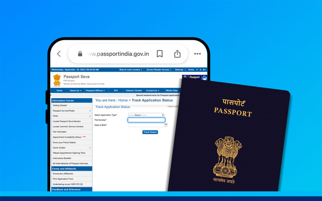 Check Passport Application Status | Passport Status Check