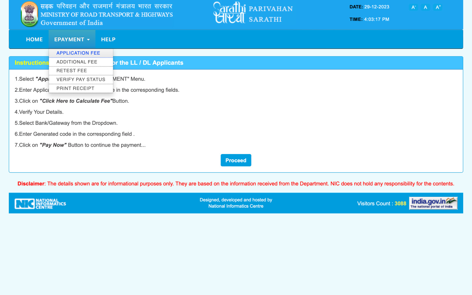 Driving Licence and Learning Licence Fees in 2025