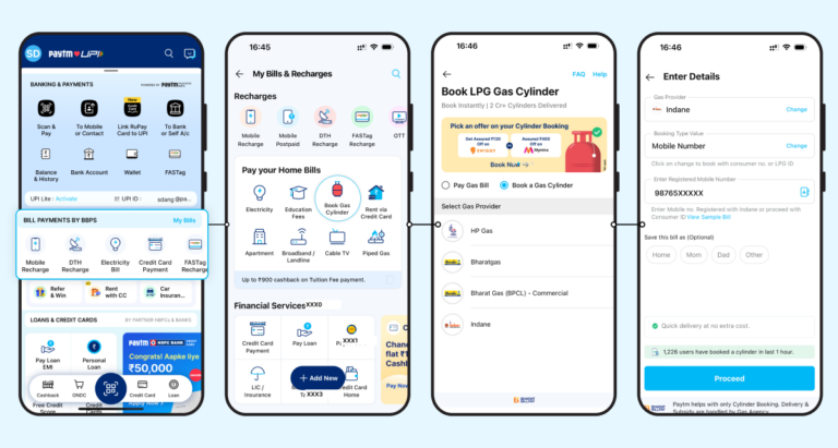 Book Indane Gas Cylinder Online Through Paytm App in 2025