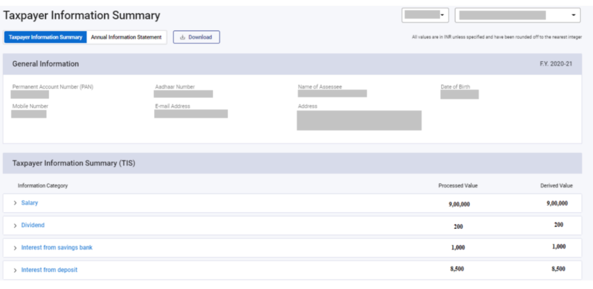 Annual Information Statement: Features, Statement, Document Password ...