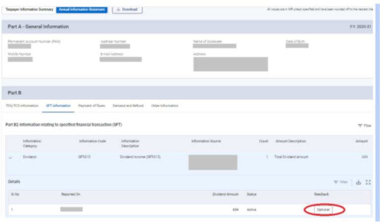 Annual Information Statement: Features, Statement, Document Password ...