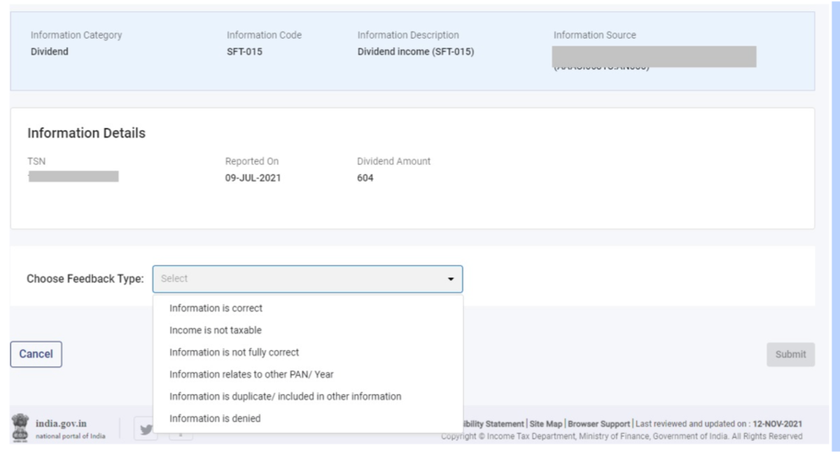 Annual Information Statement: Features, Statement, Document Password ...
