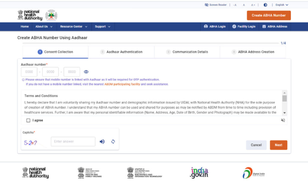 Ayushman Bharat Health Account (ABHA Health ID) & Its Benefits