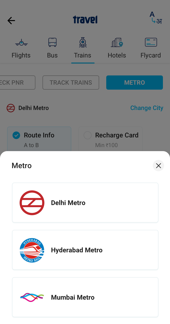 Now, you can plan your metro train travel with Paytm