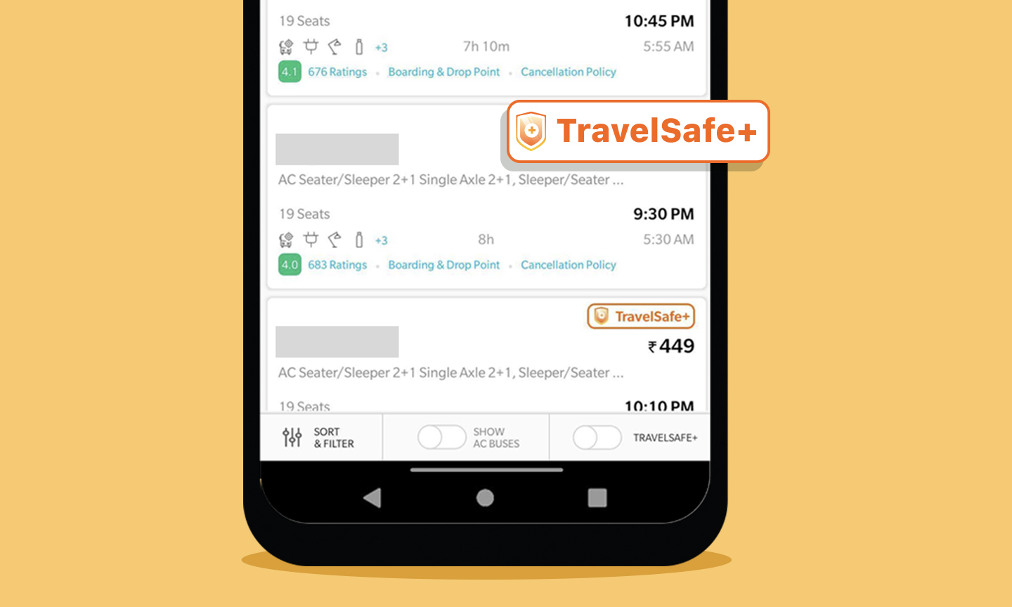 How To Book A Bus With The TravelSafe+ Feature? - PaytmTravelBlog